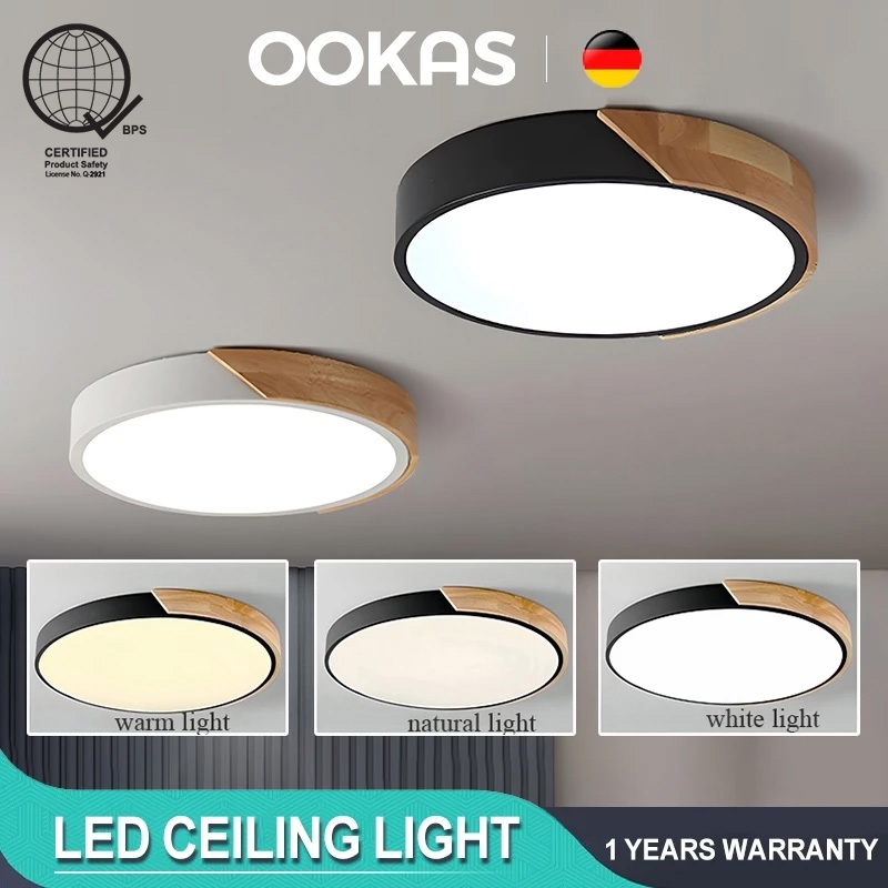 OOKAS Modern LED Light For Living Room Chandelier Ceiling Light Tri ...