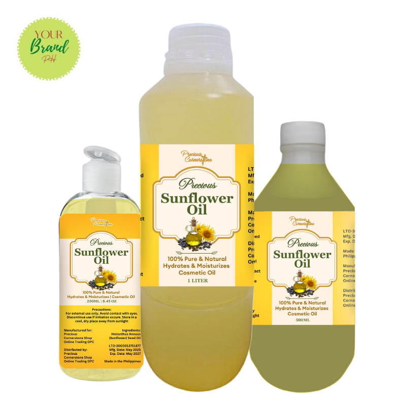 Sunflower Beauty Oil 250ML 500ml 1 Liter Natural Organic Cold-Pressed ...