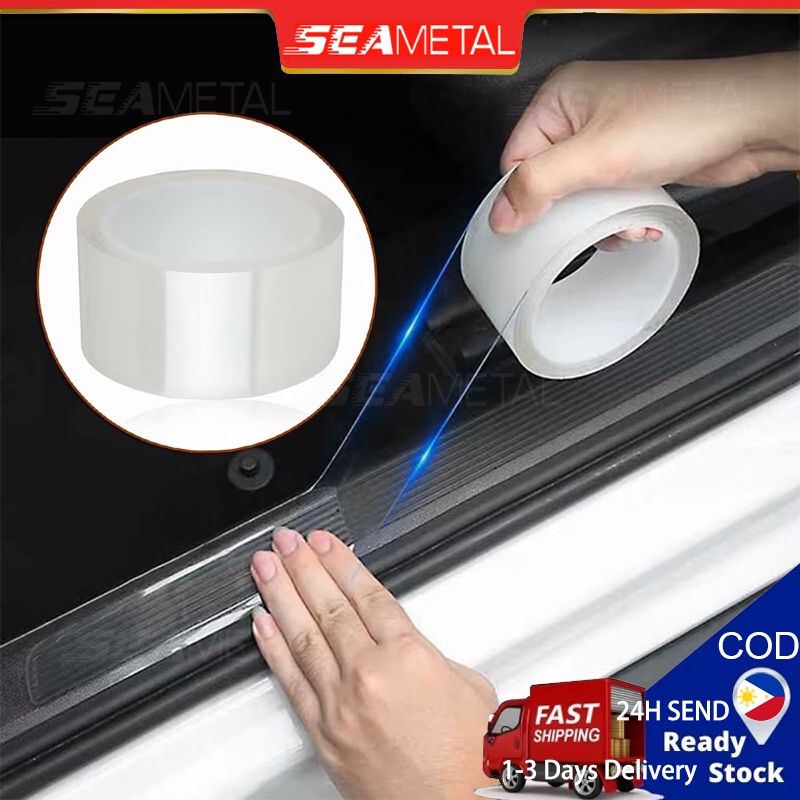SEAMETAL Car Door Edge Guard Clear Sill Protector Sticker Strip Bumper Protection Film Universal ...