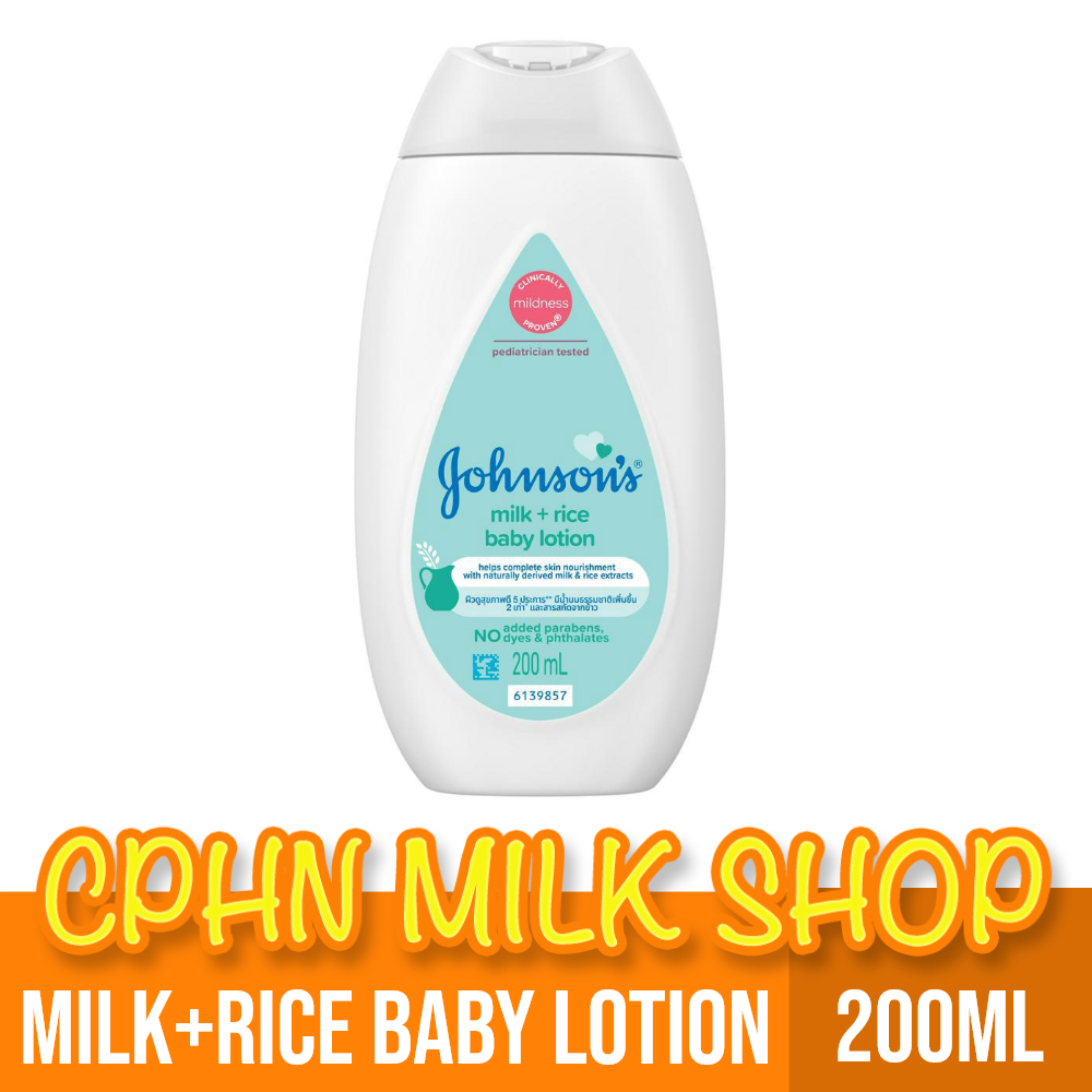 Johnson's Milk+Rice Baby Lotion 200ml | Shopee Philippines