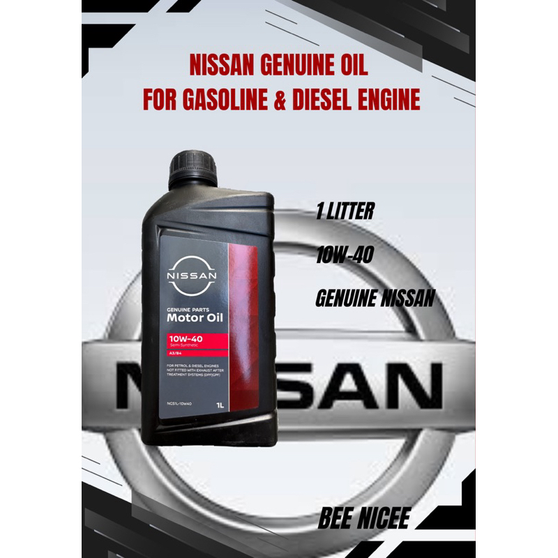 NISSAN GENUINE OIL For Diesel and Gasoline Engine (Semi Synthetic 10W ...