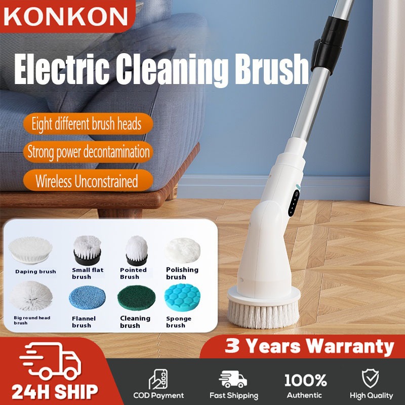 8 IN 1 Multifunctional Rechargeable Electric Kitchen Cleaning Brush ...
