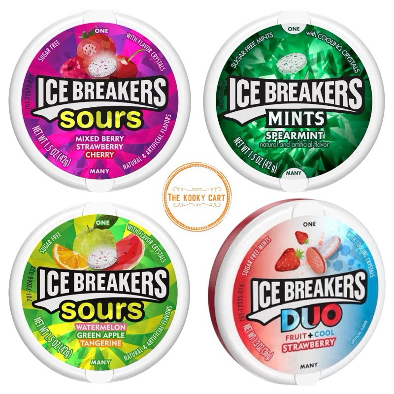 Ice Breakers Candy Sugar Free Mints IceBreakers Breaker (Made in USA ...