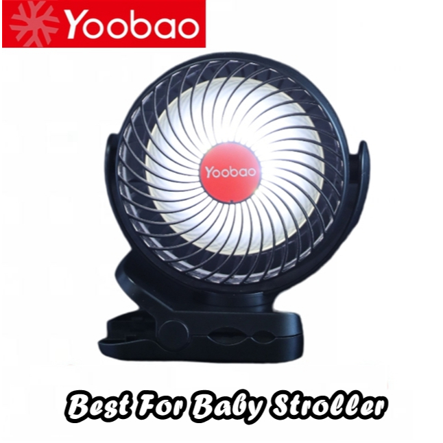 Yoobao F8 Stroller fan Strong Wind Rechargeable Desktop Clip 8000mAH ...