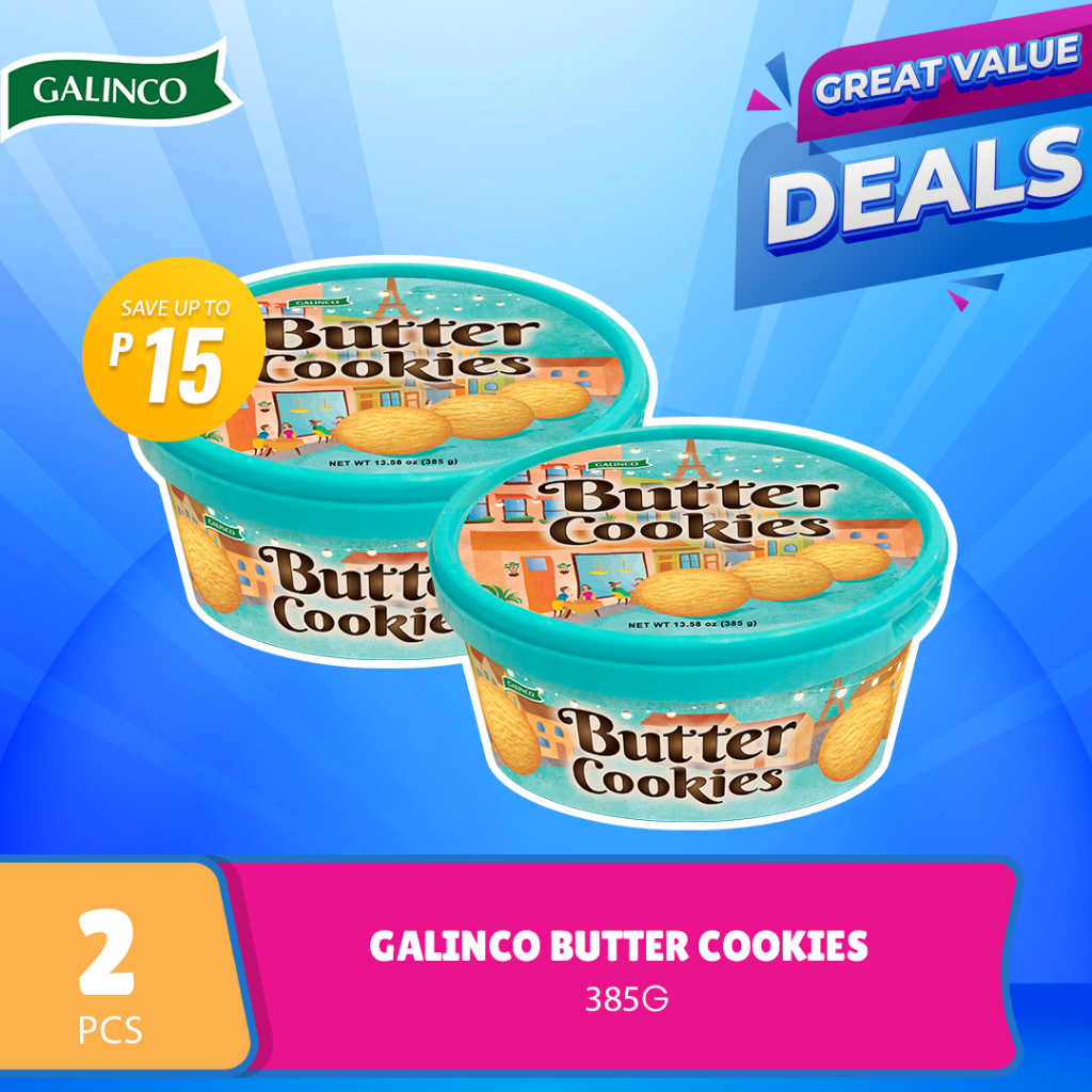 Galinco Butter Cookies 385g (2 Tubs) | Shopee Philippines