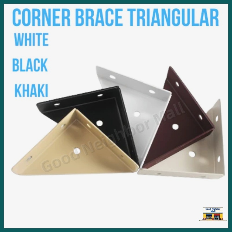GNM Triangle Thickened Furniture Corner Connector Brace Support Bracket ...