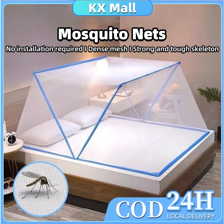 Foldable Mosquito Net 1.8King/1.5Queen Bed Size Mosquito Nets Mosquito ...