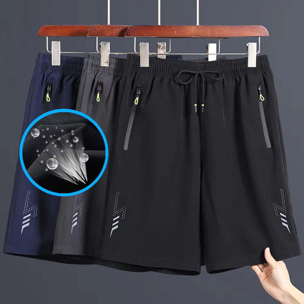 BUY 1 TAKE 1 Summer Men's Quick Dry Shorts Casual Zipper Pockets Loose ...