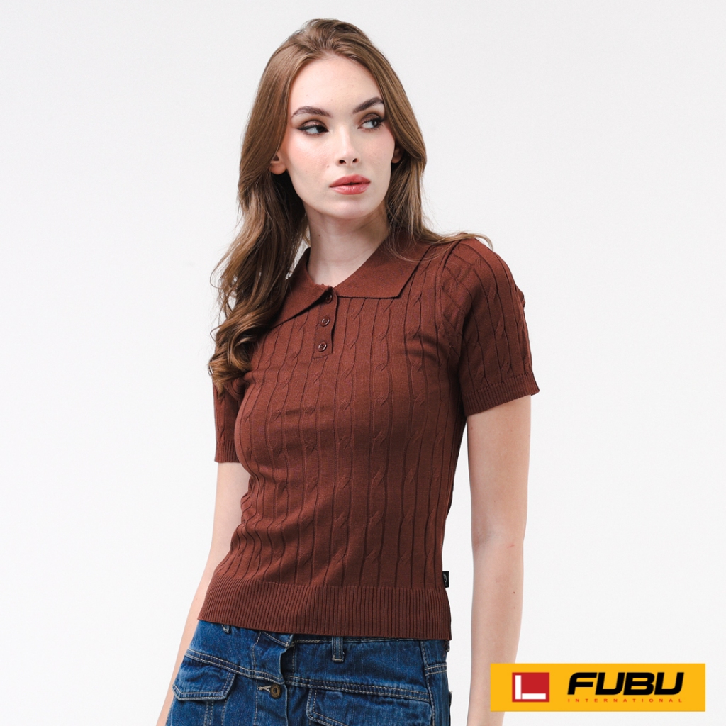 Fubu Girls Collar Knitted QGT19-0220 [Blouse for women] | Shopee ...