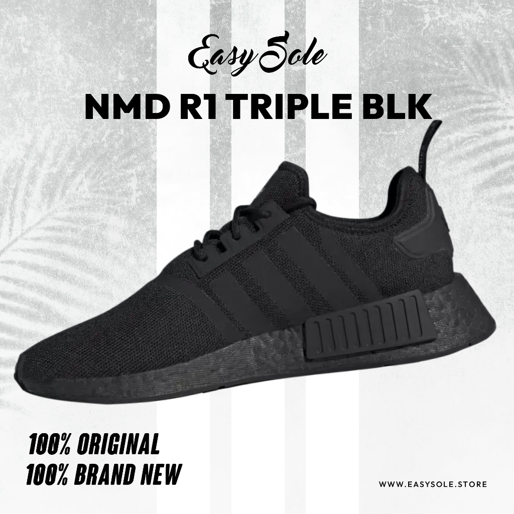 [EASY SOLE ORIGINAL] NMD R1 Triple Blk | Shopee Philippines