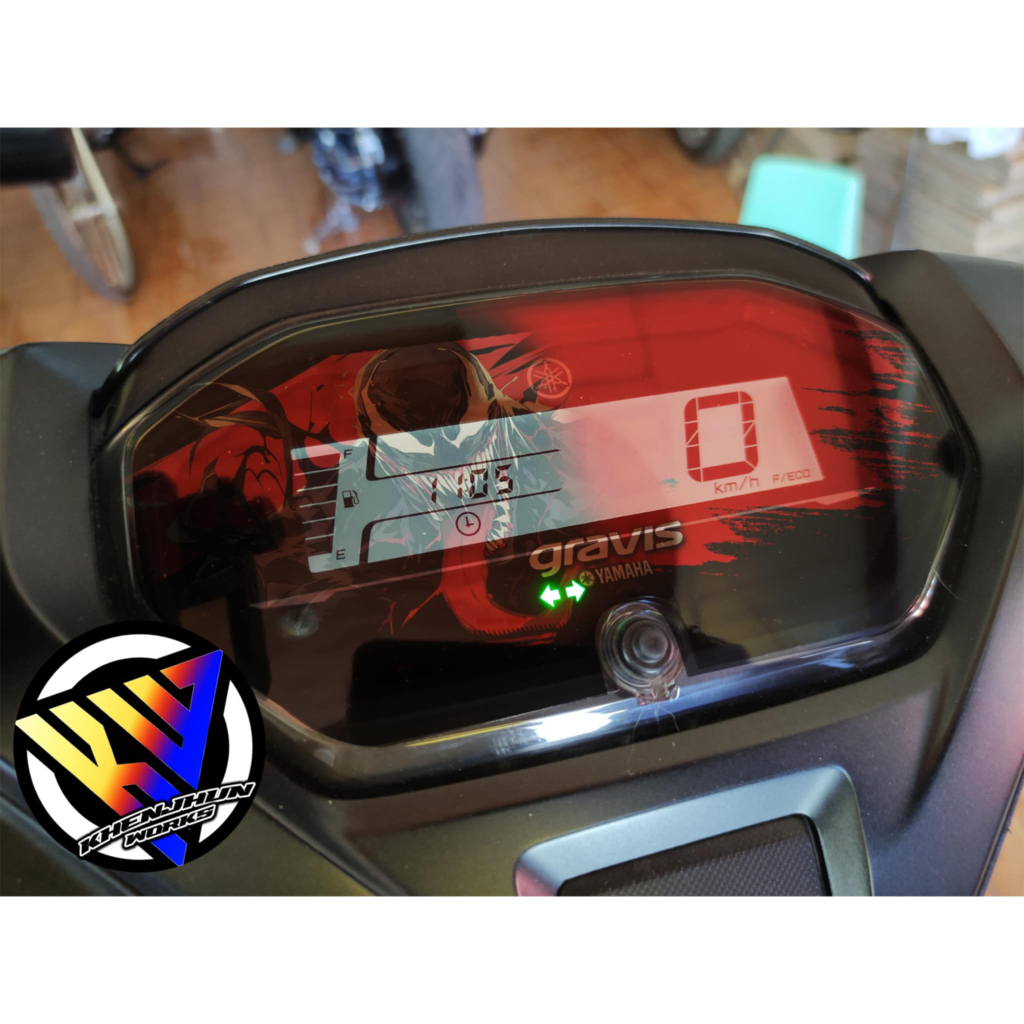Gauge Protector Sticker Film For Yamaha Mio Gravis V2 Venom Design ...