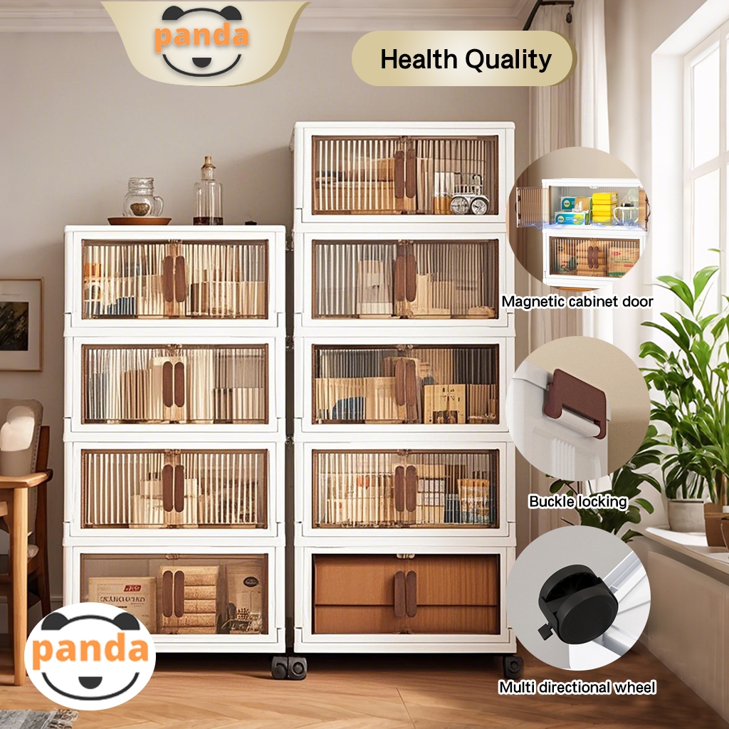 multi-layer storage box, plastic storage cabinet with wheels,Bedroom ...