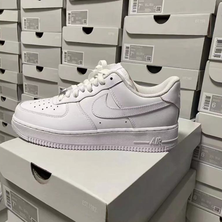 af1 triple white low-top retro classic sneaks pure white For Men and ...