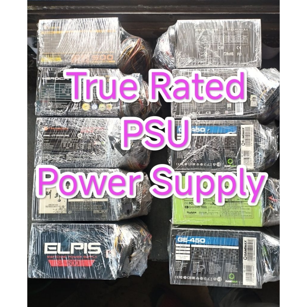 (used) True Rated Power Supply (psu) branded and kpop 400 to 700 watts ...