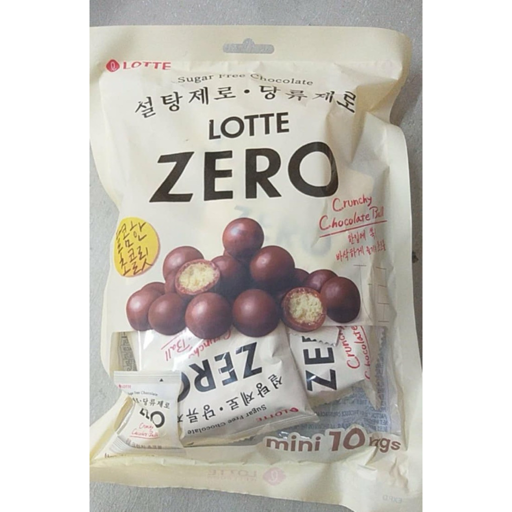 LOTTE ZERO SUGAR FREE CHOCOLATE MINI 10’s | Shopee Philippines