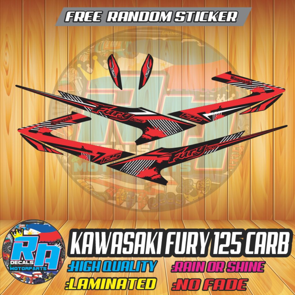 Kawasaki Fury 125 Carb Stock Decals | Shopee Philippines