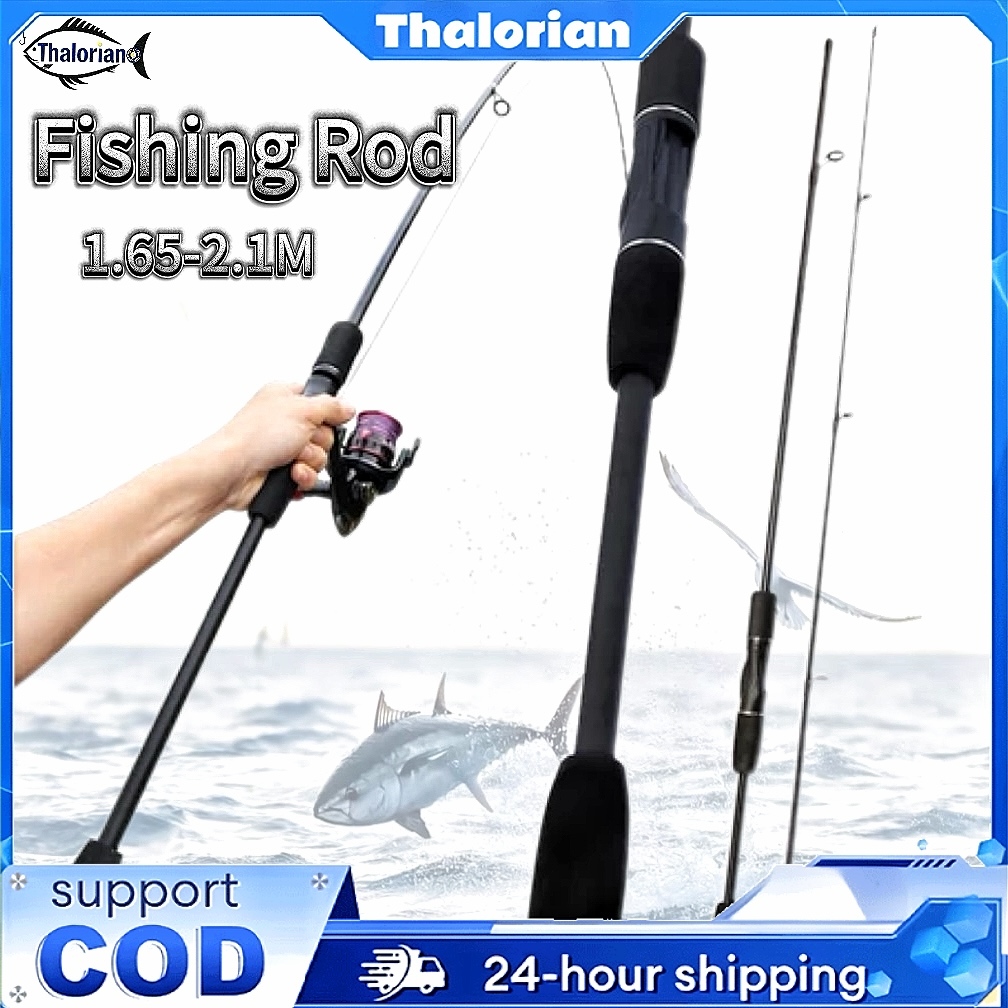1.65M/1.8M/2.1M UL Fishing Rod Ultralight Fishing Saltwater Freshwater ...