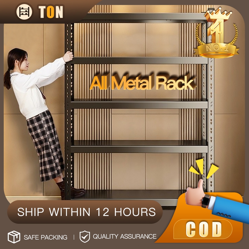 Metal Rack Shelf 3-6 Layers Steel Rack Heavy Duty Storage Adjustable ...