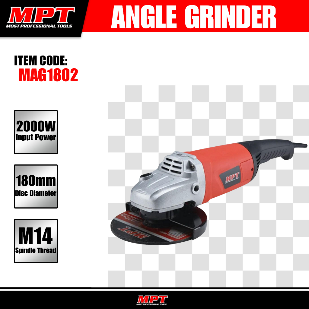MPT 2000W Electric Grinder 180mm MAG1802 • PT • MOST PROFESSIONAL TOOLS ...