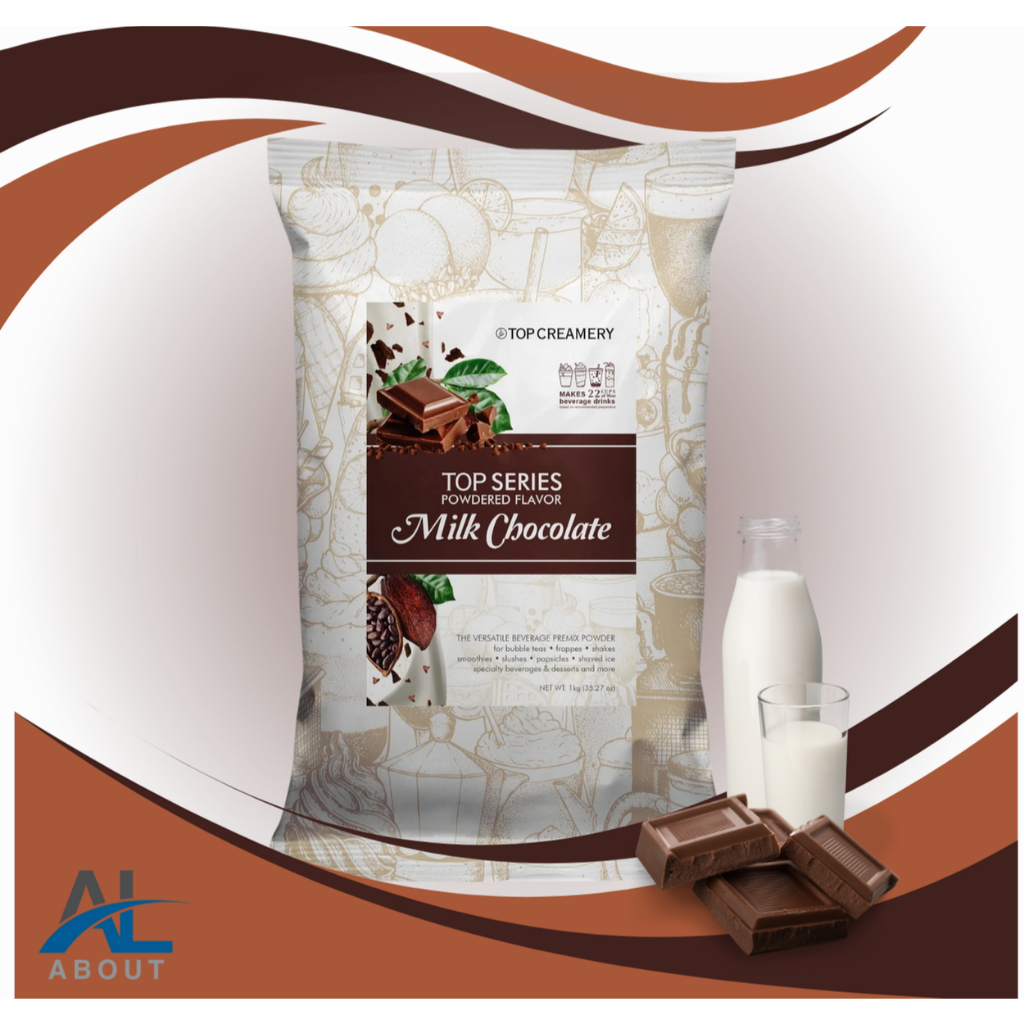 TOP Creamery Milk Chocolate with Choco Chips Flavor Powder 1kg | Shopee ...