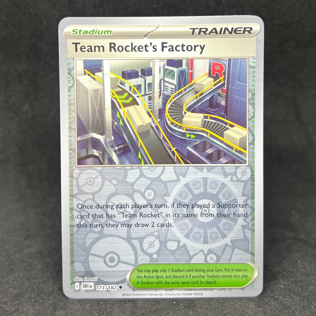 Pokemon TCG Team Rocket’s Factory Reverse Holo 173/182 2025 Scarlet & Violet Destined Rivals ...