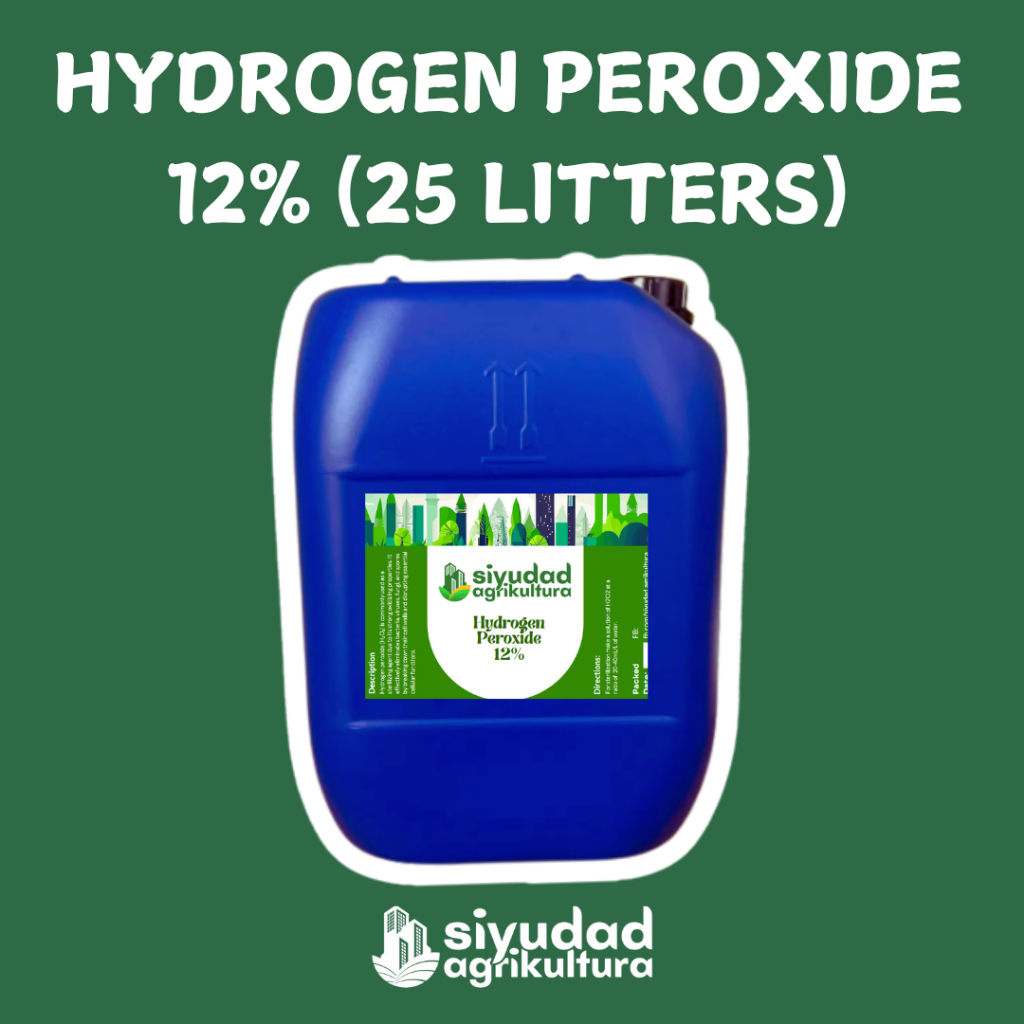 12% Hydrogen Peroxide Industrial Grade for Hydroponics 1 Carboy (25L ...