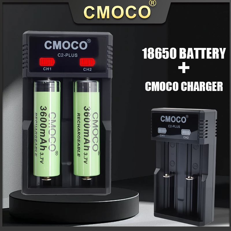 Legit CMOCO 18650 3.7V Li-ion Battery 3600Mah Battery With Take Fast ...