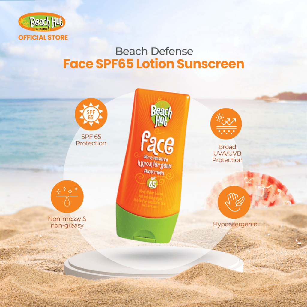 Beach Hut Sunblock Face Sunscreen Lotion SPF 65 75ml | Shopee Philippines
