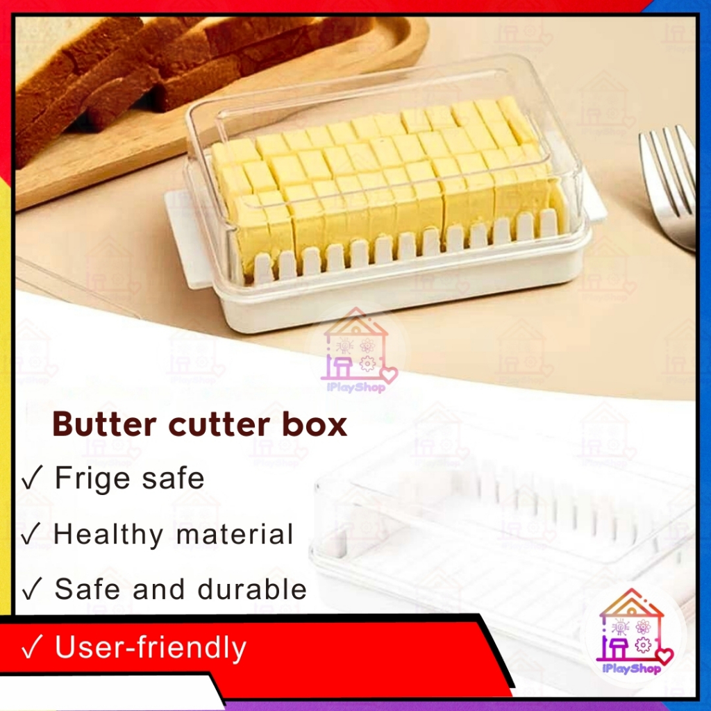 Cheese Countertop Dish Storage Butter Tray Slicer Transparent Keeper ...