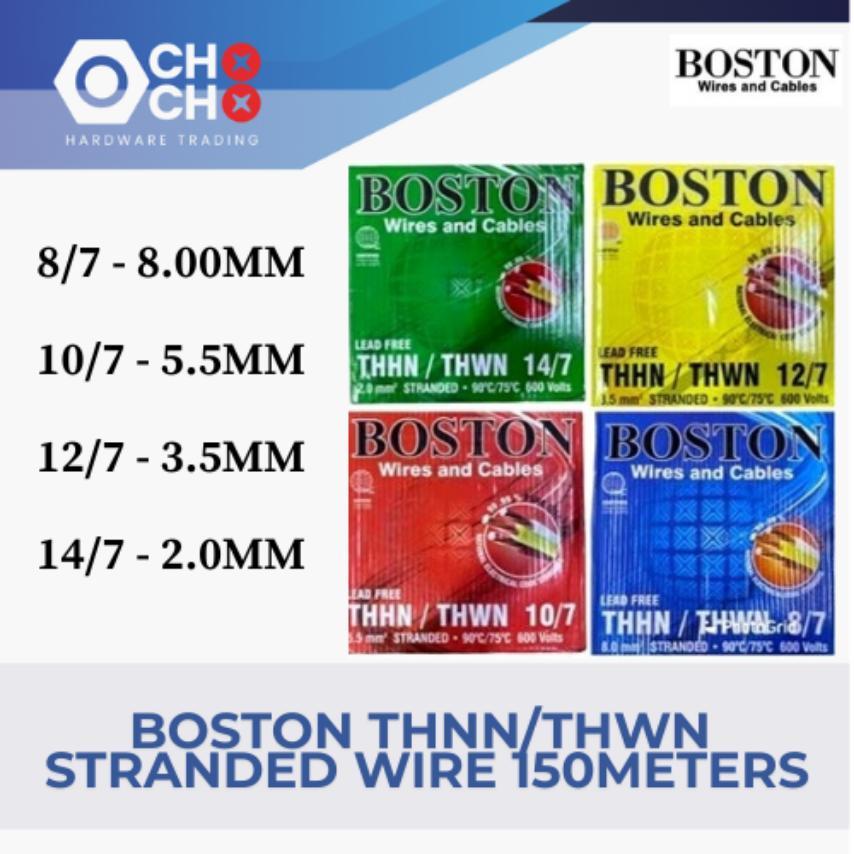 BOSTON CABLES AND WIRES ORIGINAL THHN/THWN (ELECTRICAL WIRE PER BOX ...