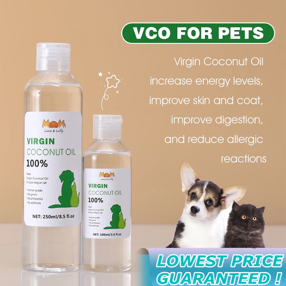virgin coconut oil 100ml for Dog&Cat 100%Organic Cold Pressed VCO ...