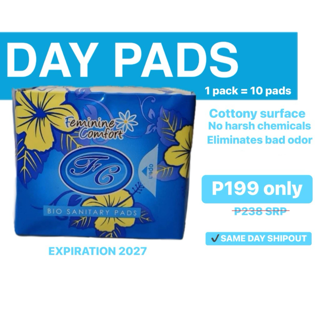 AVAIL FC Bio Sanitary Pads (DAY PADS) | Shopee Philippines
