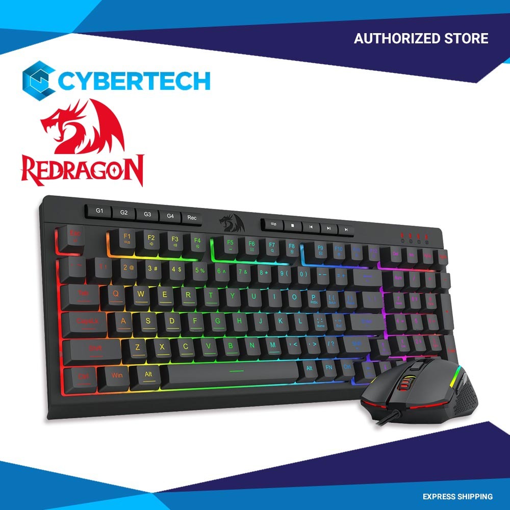 Redragon S141 RYLO COMBO Wired backlighting gaming keyboard & mouse ...