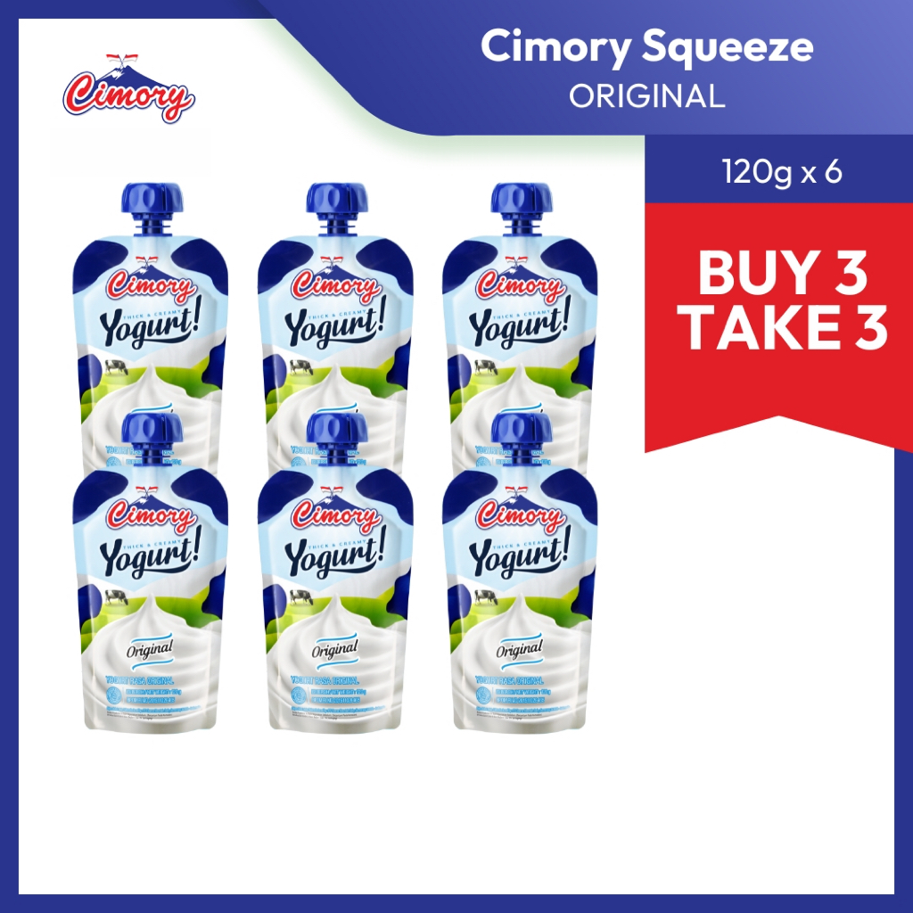 [BUY 3 TAKE 3] Cimory Squeeze Flavoured Yogurt Snack for Kids 120g ...