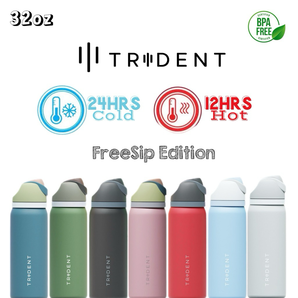 32oz TRIDENT FREESIP INSULATED WATER BOTTLE | Shopee Philippines
