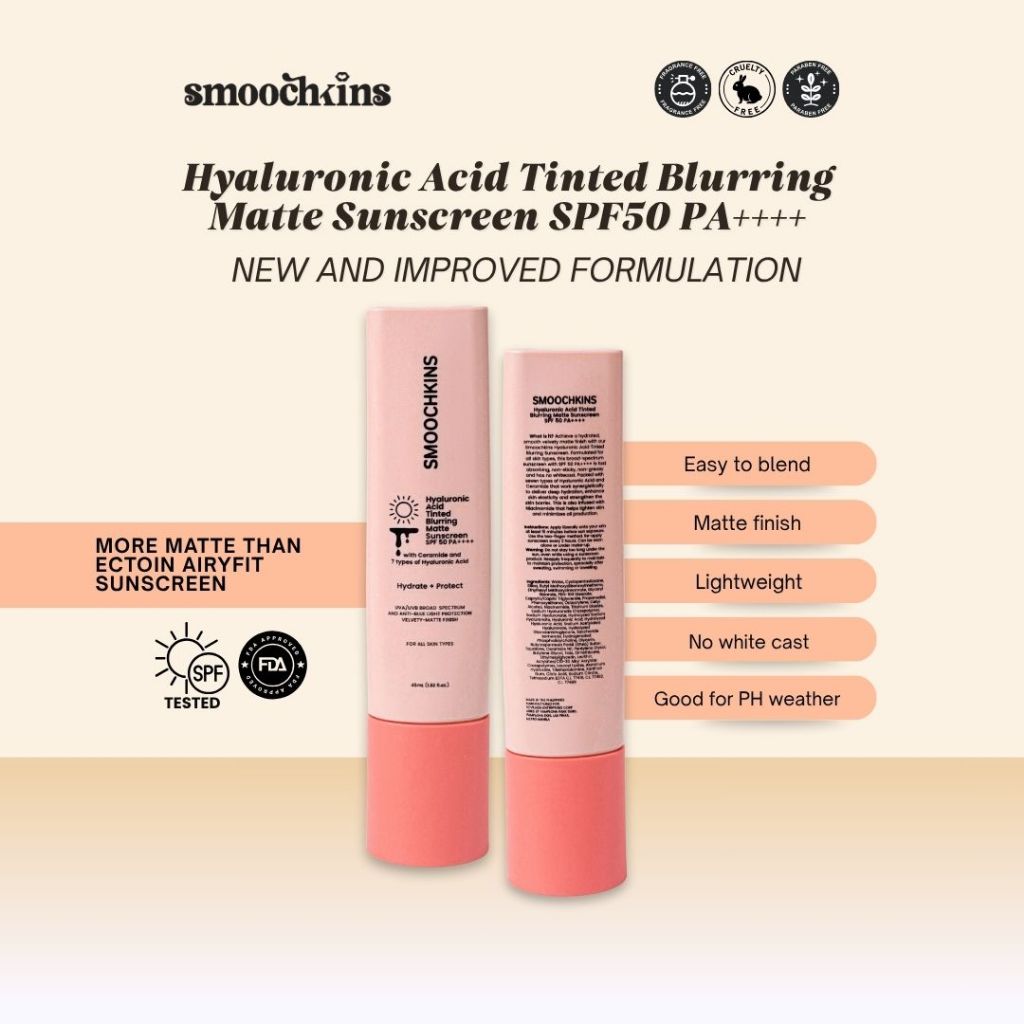 Smoochkins Airyfit Ectoin Ceramide Centella Asiatica and Tinted ...