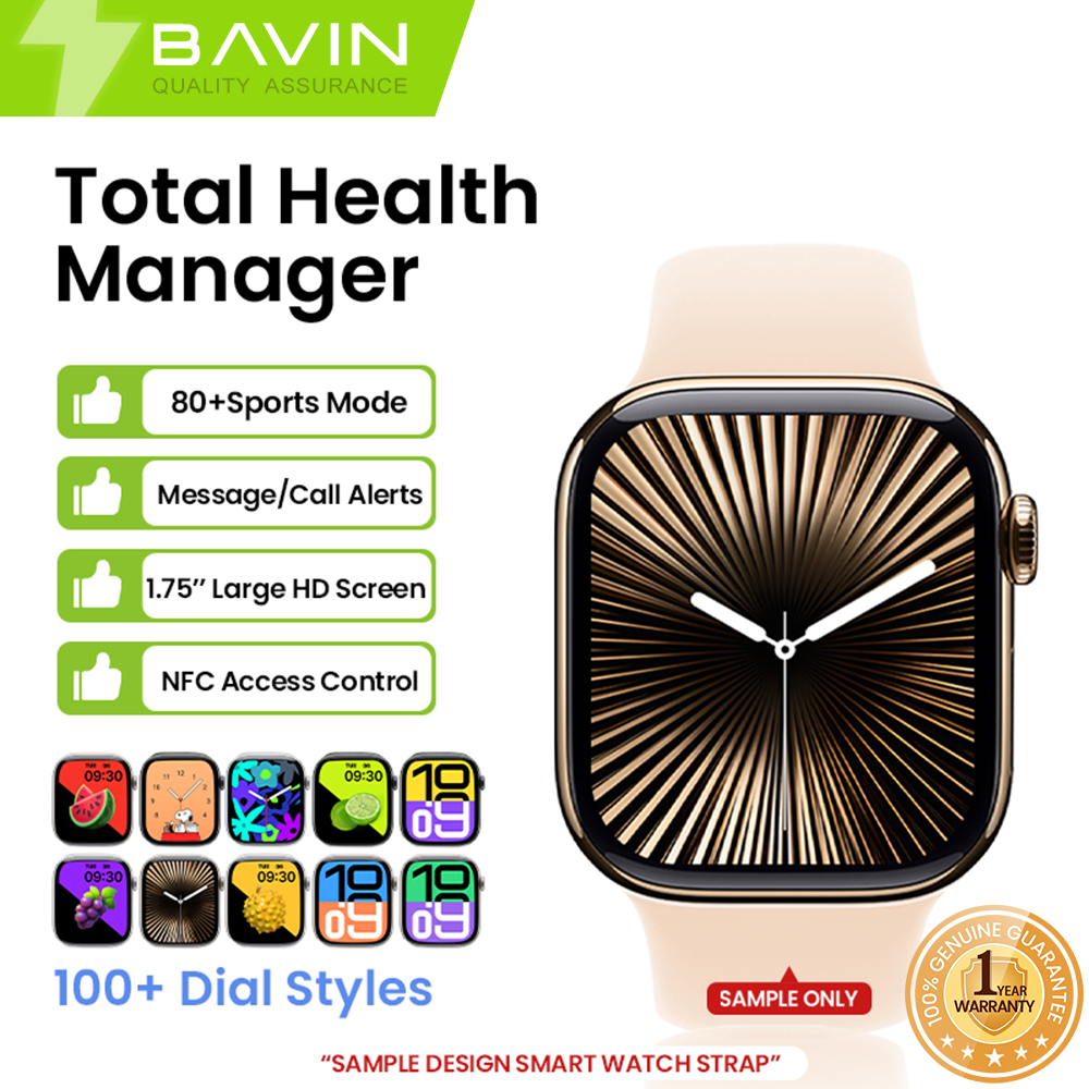BAVIN BW601 Smart Watch w/ GPT AI Sleep & Heart Rate Monitoring / NFC ...