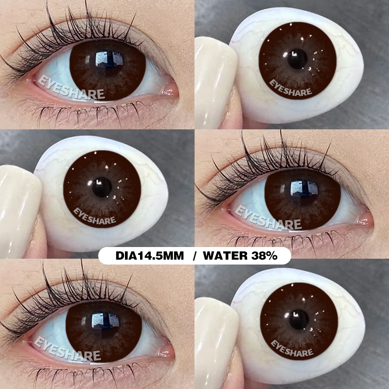 Eyeshare beautyeye contact lens chocolate big eyes natural lens with ...