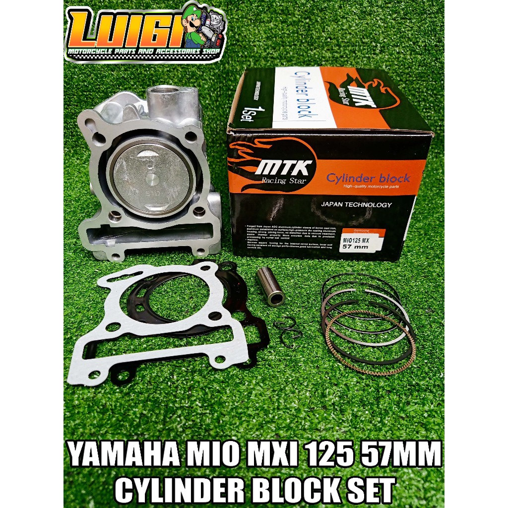 MTK CYLINDER BLOCK SET FOR YAMAHA MIO MXI 125 57MM | Shopee Philippines