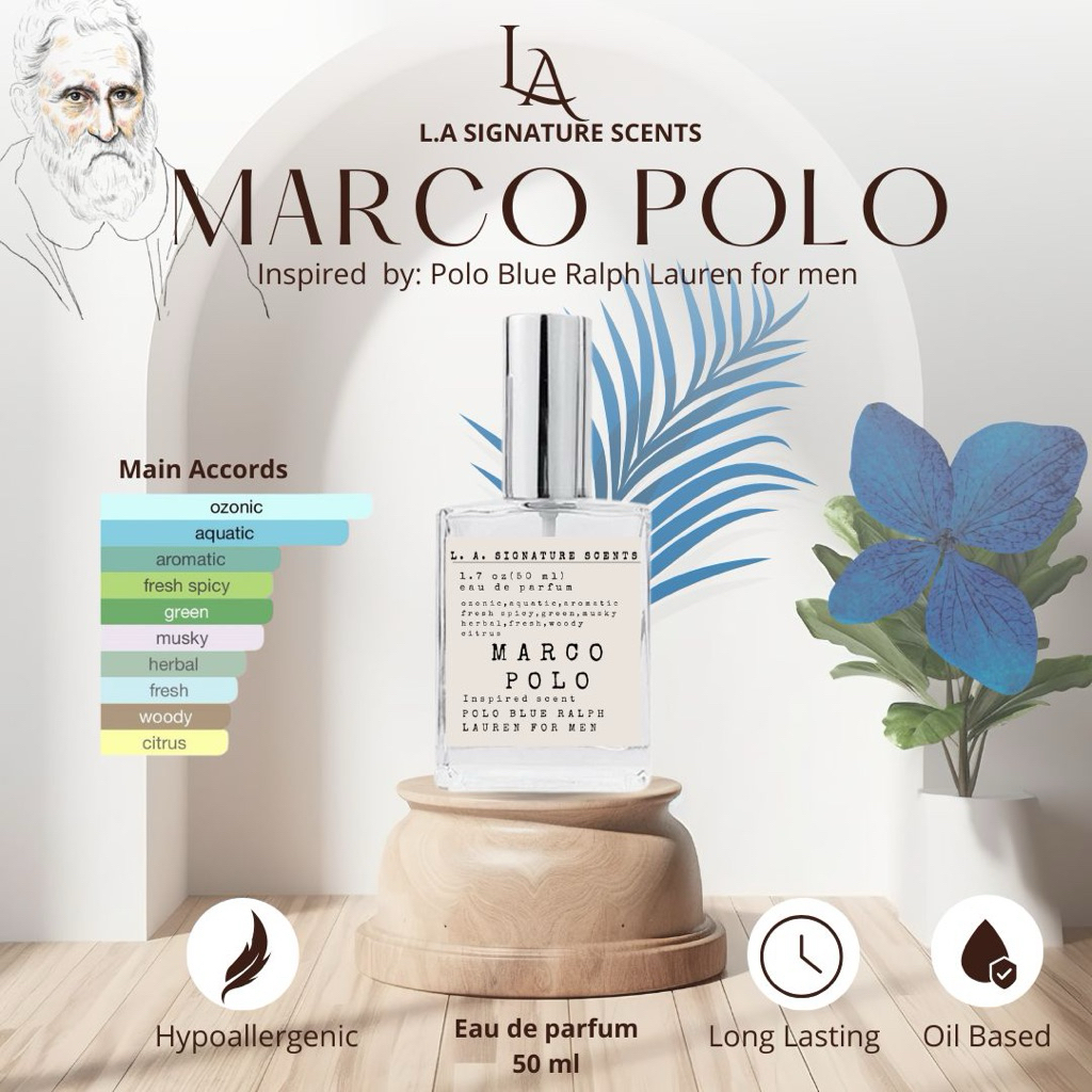 L.A. Signature Scents for Men MARCO POLO 50mL 36% Oil cencentration ...