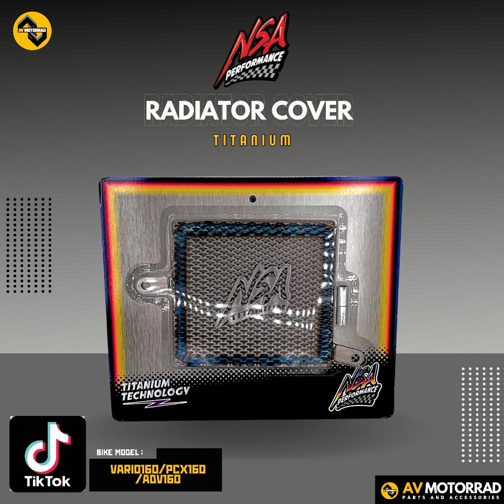 NSA Performance Titanium Radiator Cover For Vario160/Pcx160/Adv160 ...