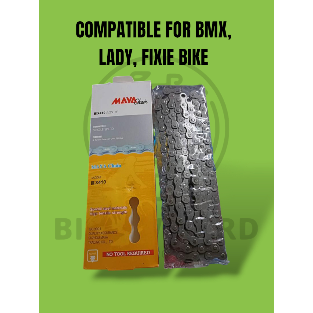 MAYA CHAIN SINGLE / 6,7,8 SPEED TAIWAN TECHNOLOGY (FOR BMX, FIXIE, LADY, MTB, ROAD BIKE ...