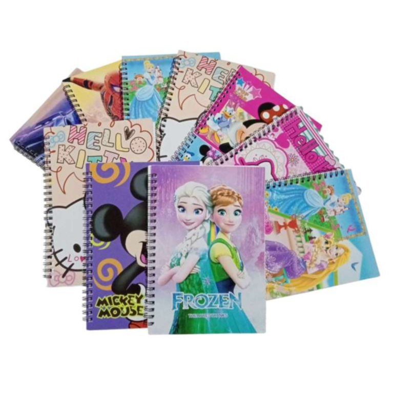 MASAYA 100 Notebook School Supplies RANDOM SPIRAL CHARACTER Notebook 80 ...