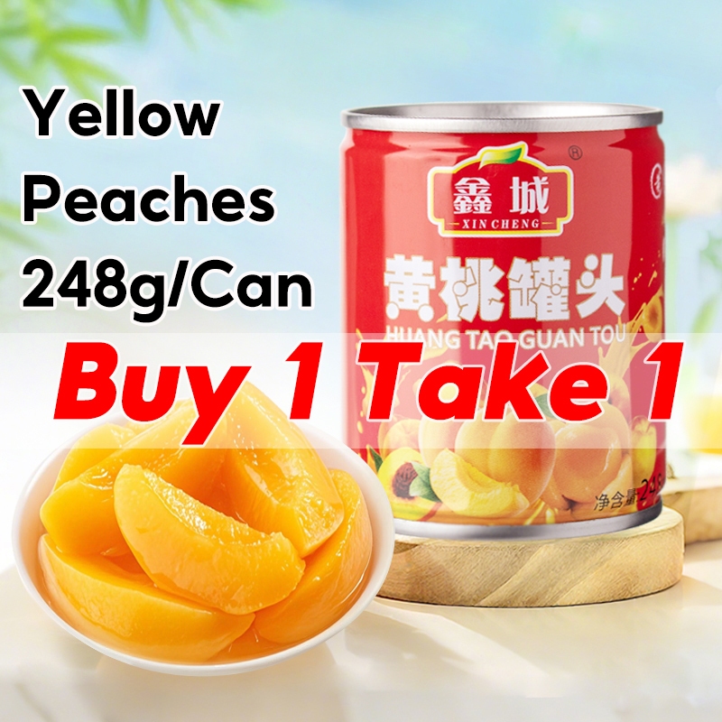 Mr.Squirrel 500g Canned Yellow Peaches Sweet Peach Healthy Snacks and ...