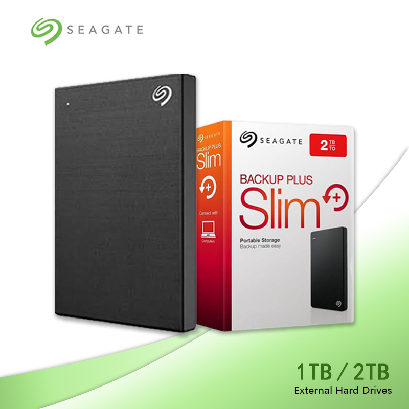 Seagate Plus Slim 1TB 2TB External Hard Drive For Mac and Windows ...