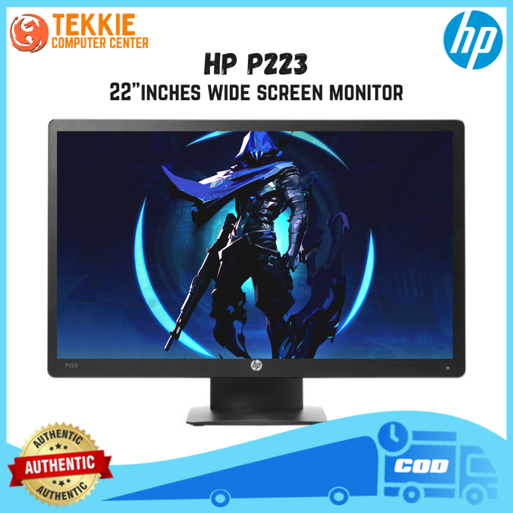 HP P223 22"INCHES WIDESCREEN MONITOR | VGA | DISPLAYPORT CABLE | Shopee Philippines