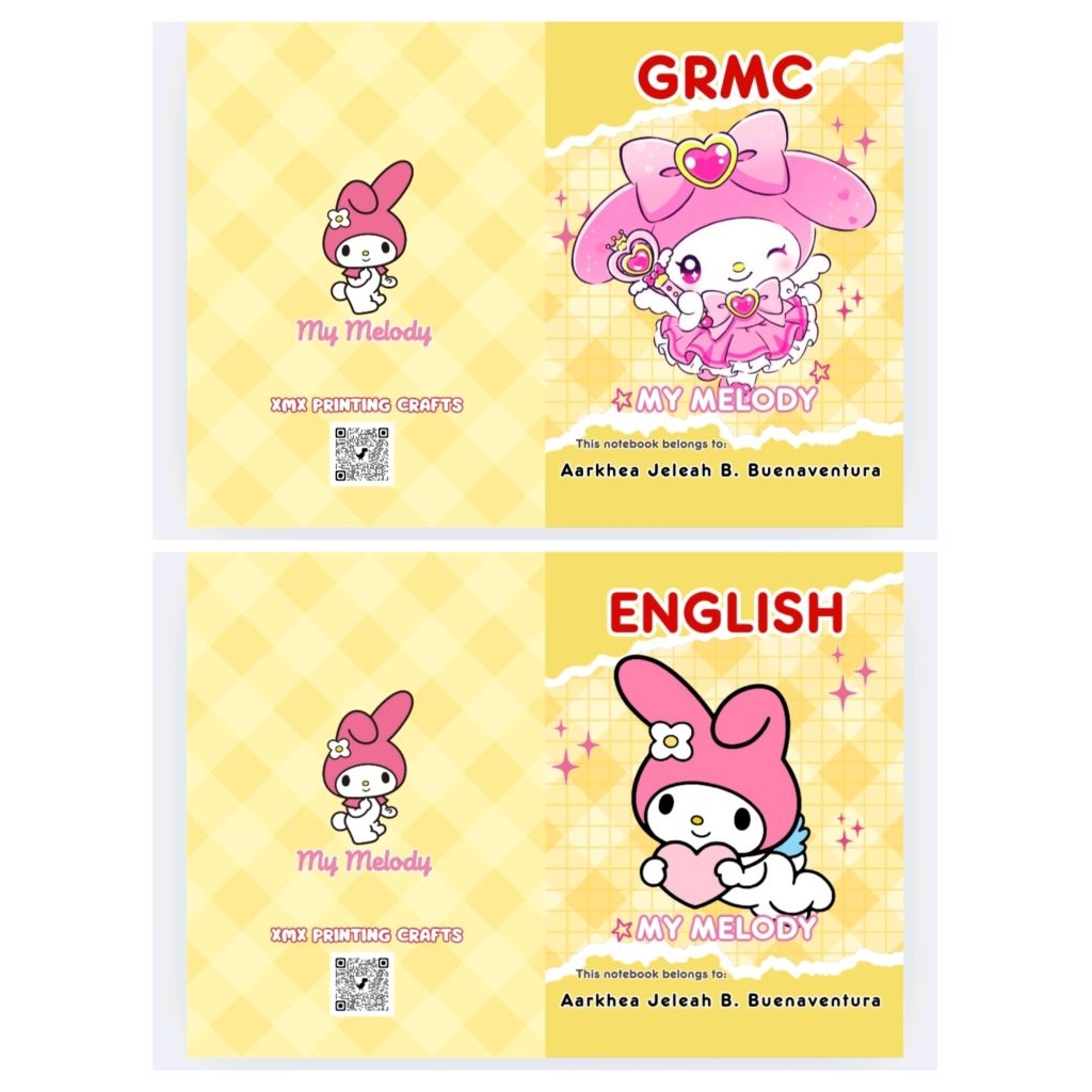 My Melody Notebooks 1pc and 5pcs per set ( Big gap and small gap ...