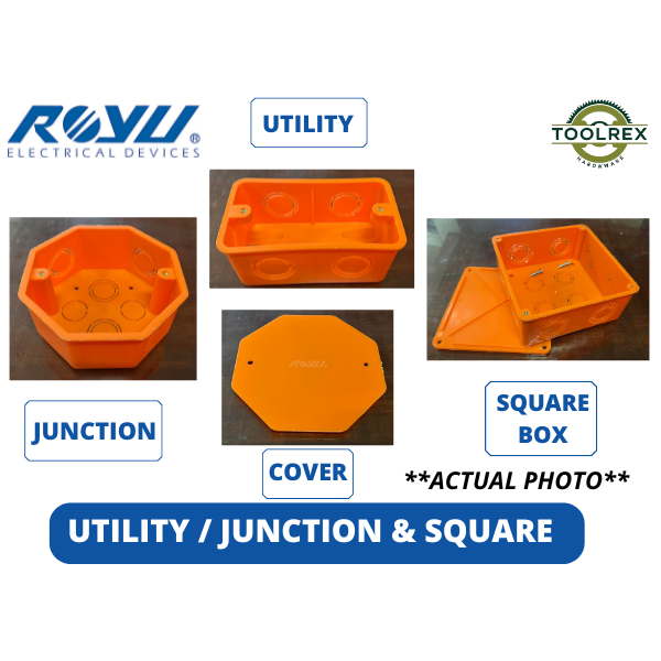 ROYU PVC Junction & Utility Box ( Sold Separately ) | Shopee Philippines