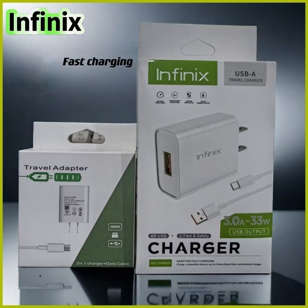 Infinix 33w charger USB to type c cable+adapter fast charging | Shopee ...