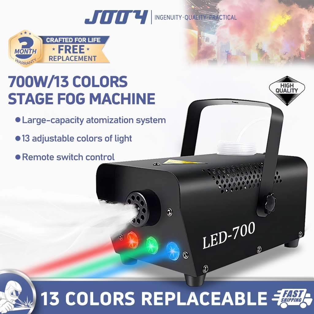 Fog Machine 700W Disco Equipment (LED/RGB Fog Machine) Wireless Remote ...